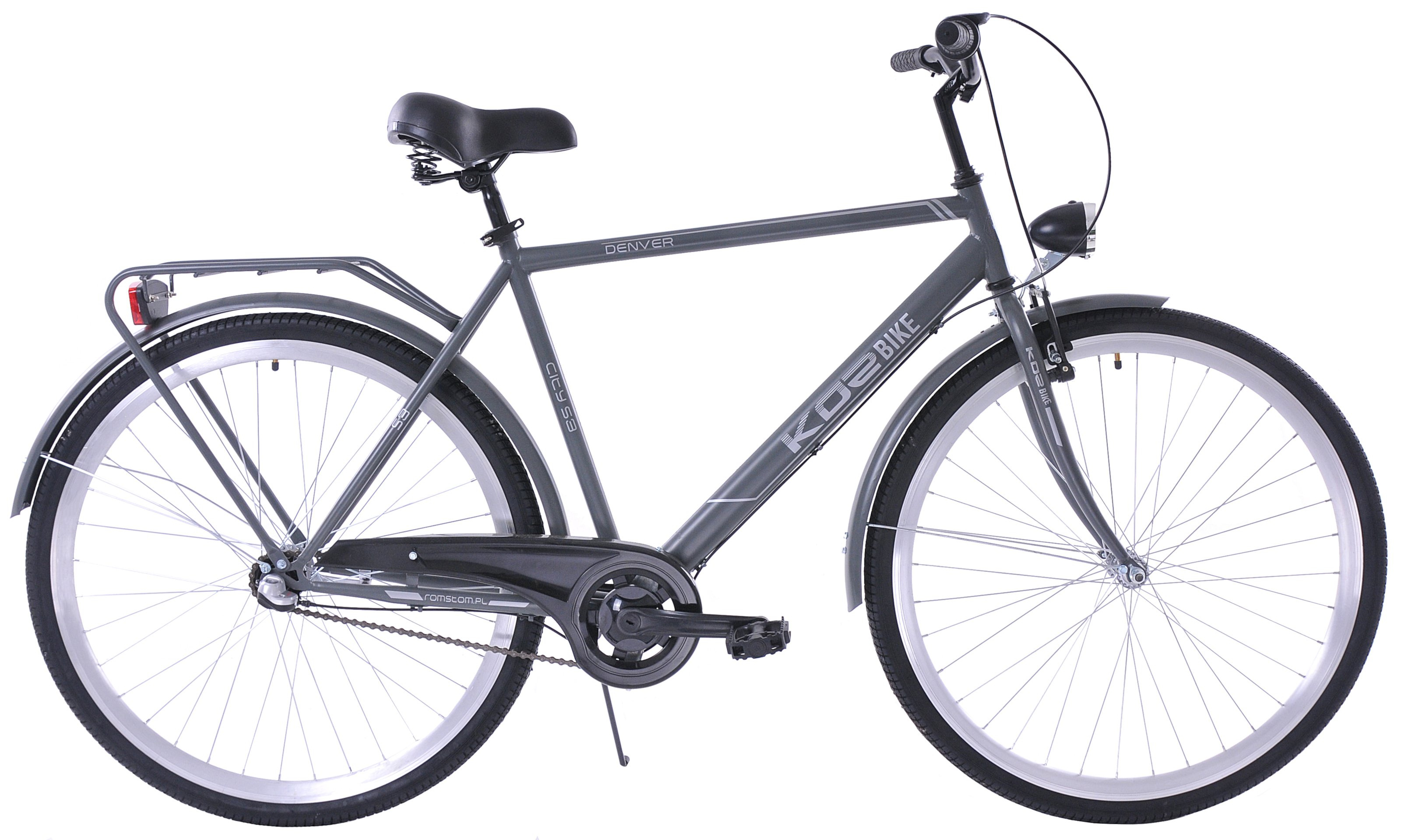 Rower męski miejski Kozbike DENVER 28 (21") 3S grafitowy mat (K14 ...