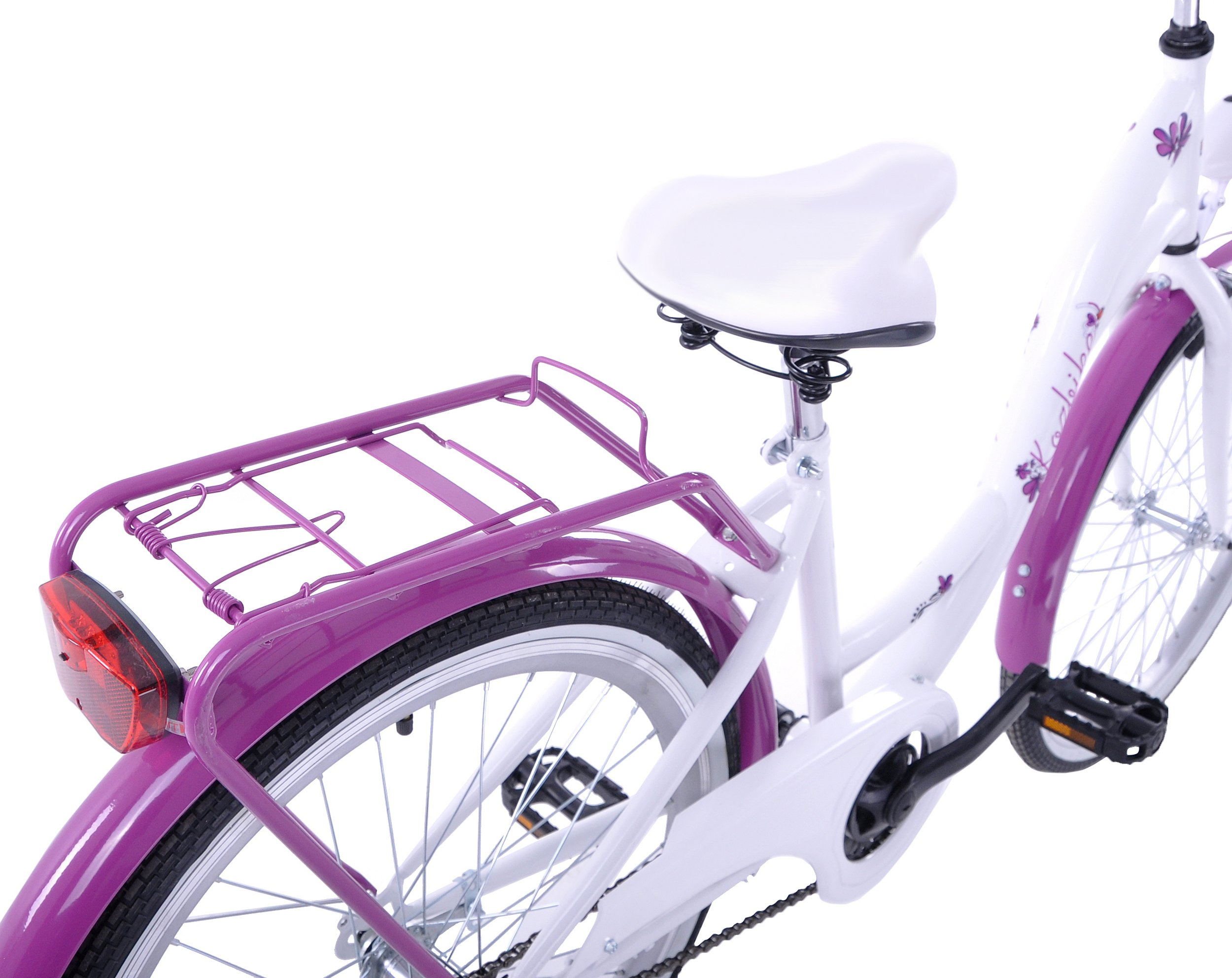 Rower Kozbike Junior 24 biało-fioletowy | ROWERY \ Rowery na komunię ...
