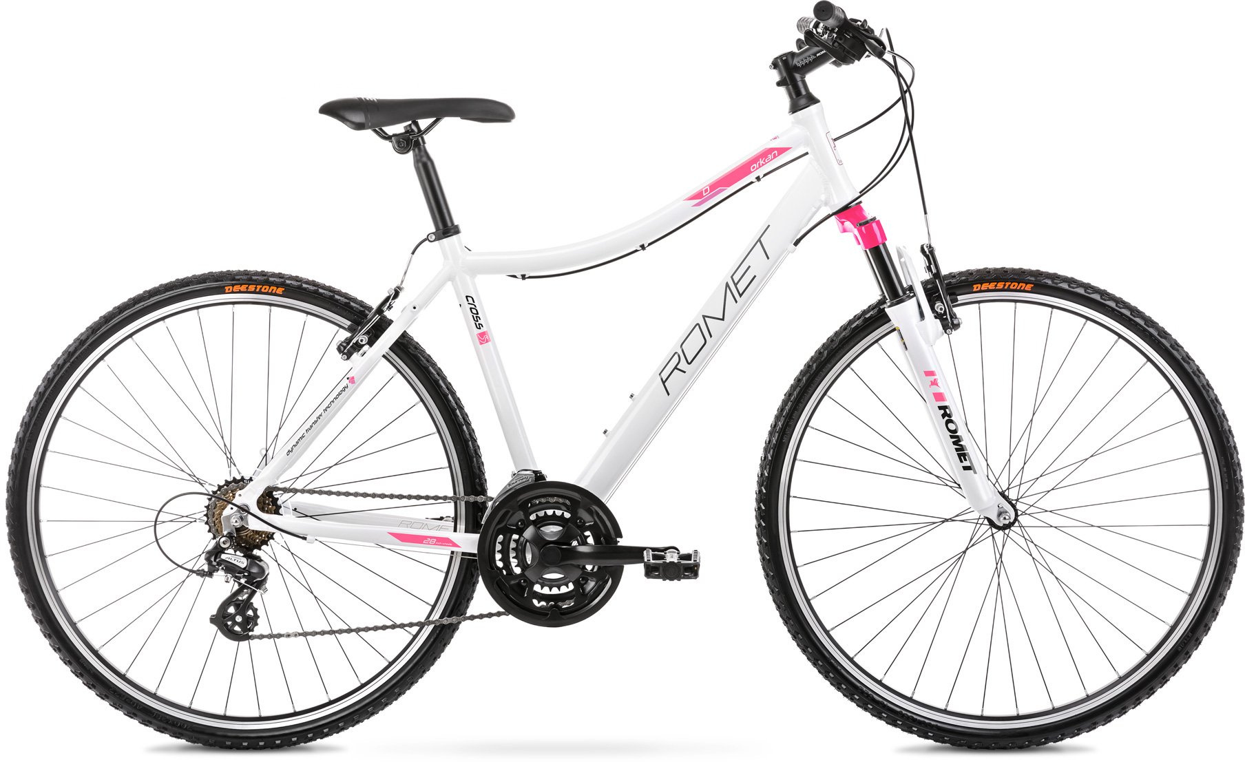 Rower Romet Orkan D 28 (19") biało-różowy 12 | ROWERY \ Romet \ Cross ...