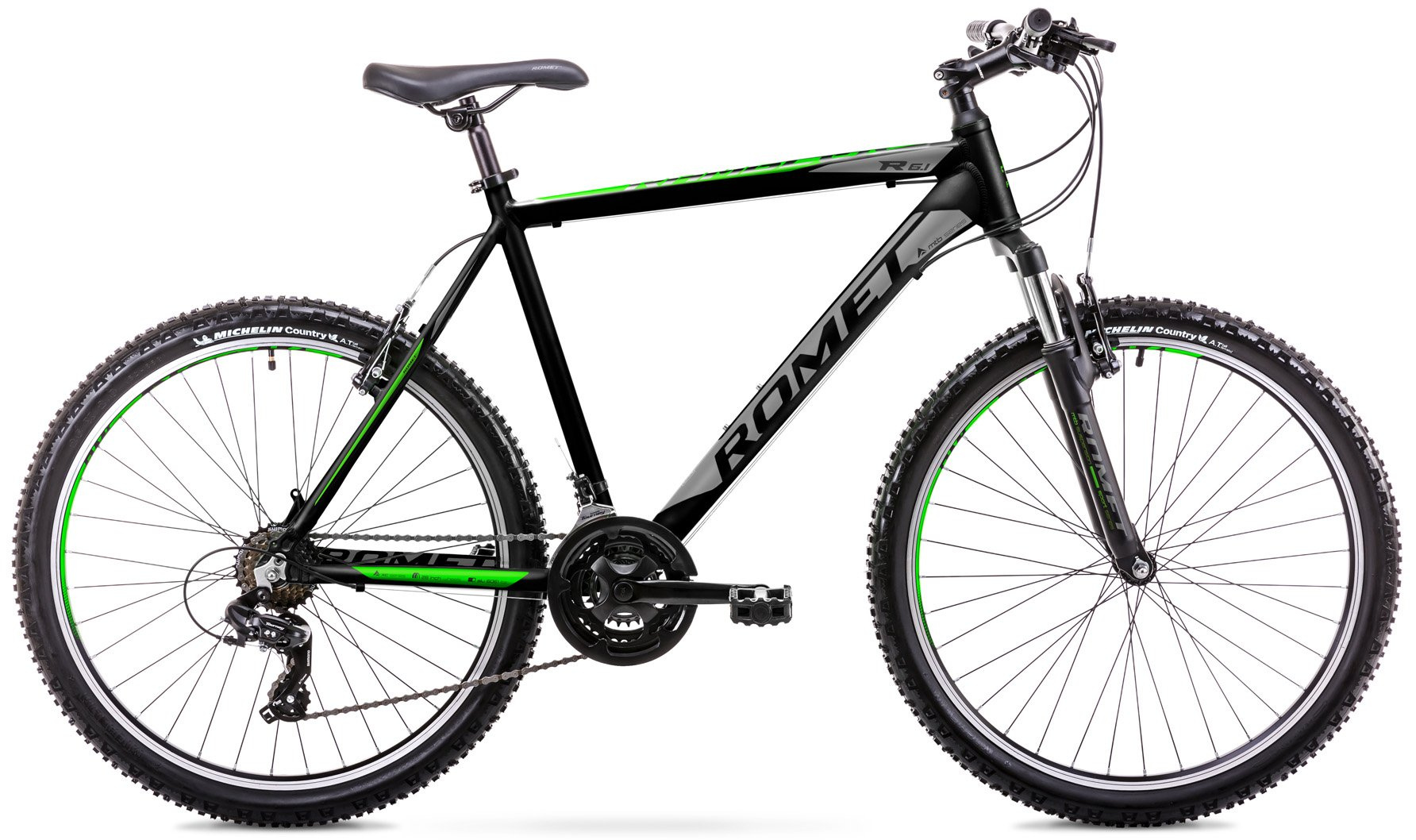 Rower Romet Rambler 26 R6.1 Czarno- zielony | ROWERY \ Romet \ MTB ...