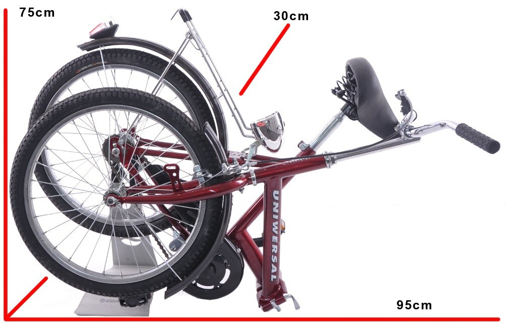 Rower składak 20" Uniwersal bordowy | ROWERY \ Składane Promocje \ City ...
